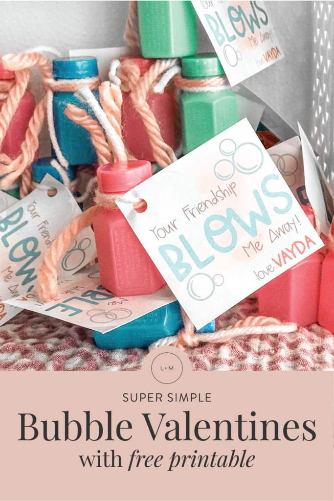 Kids Bubble Valentines with Free Printable - Love & Messiness
